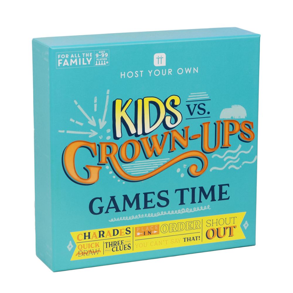 Host Your Own Kids vs Adults Party Board Game – Luck and Luck