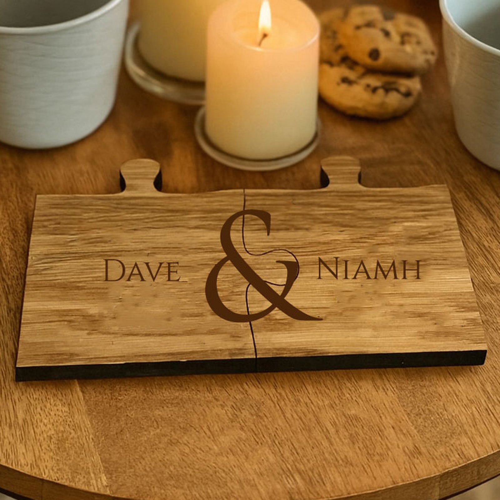 Personalised Wooden Jigsaw Coasters with Name- Set of 2 - Perfect for ...